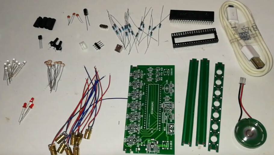 DIY Kit C51 MCU Laser Harp String Electronic Keyboard | Soldering Project
